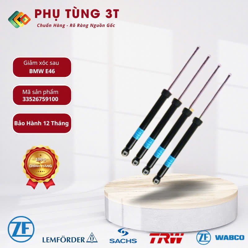 Giảm xóc sau BMW E46, 33526759100 - Phụ tùng 3T