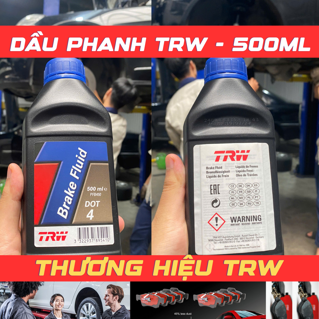 Dầu phanh TRW DOT 4 – 500ml - Phụ Tùng 3T
