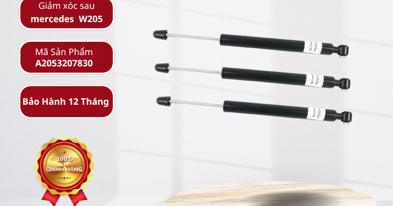 Giảm xóc sau mercedes W205, A2053207830 - Phụ tùng 3T